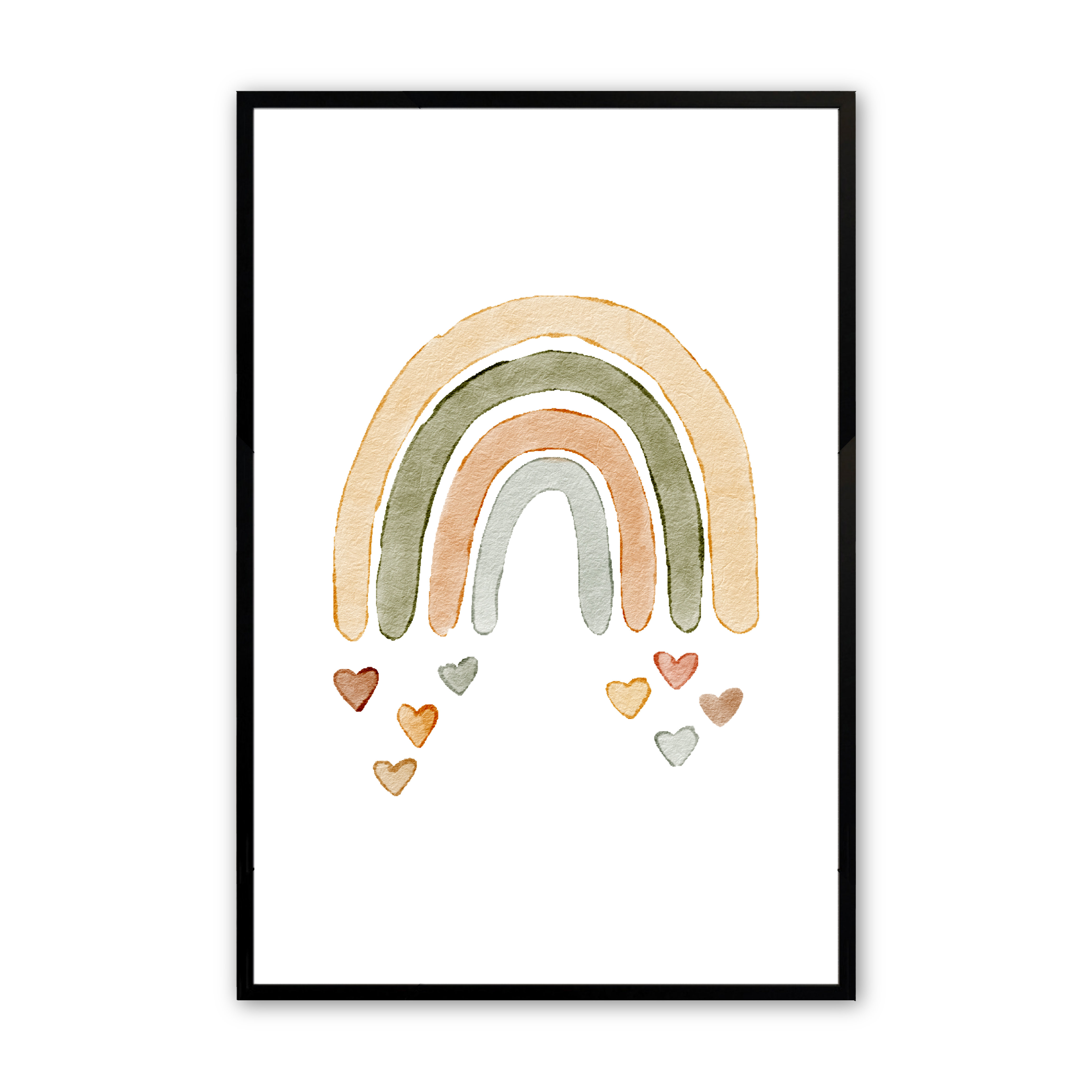 Isabelle & Max™ Lombardo Hearts At The End Of The Rainbow Framed On Paper by Lauren Thomas Print ...
